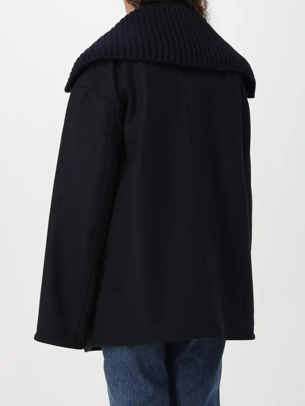 Dsquared2 Double Breasted Pea Coat With Shawl Collar