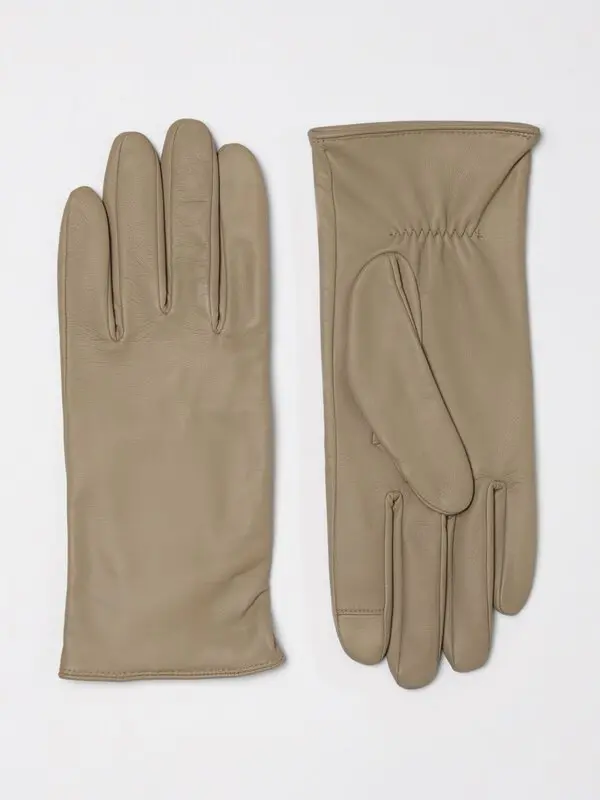 BOSS Leather Gloves - Beige