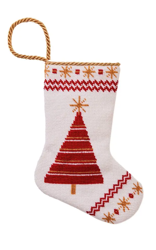 BAUBLE STOCKINGS Set Of Two Tree - White