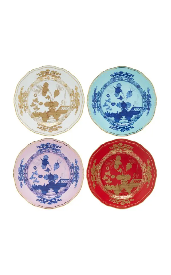 GINORI 1735 Set-of-four Oriente Italiano Dessert Plates - Multi