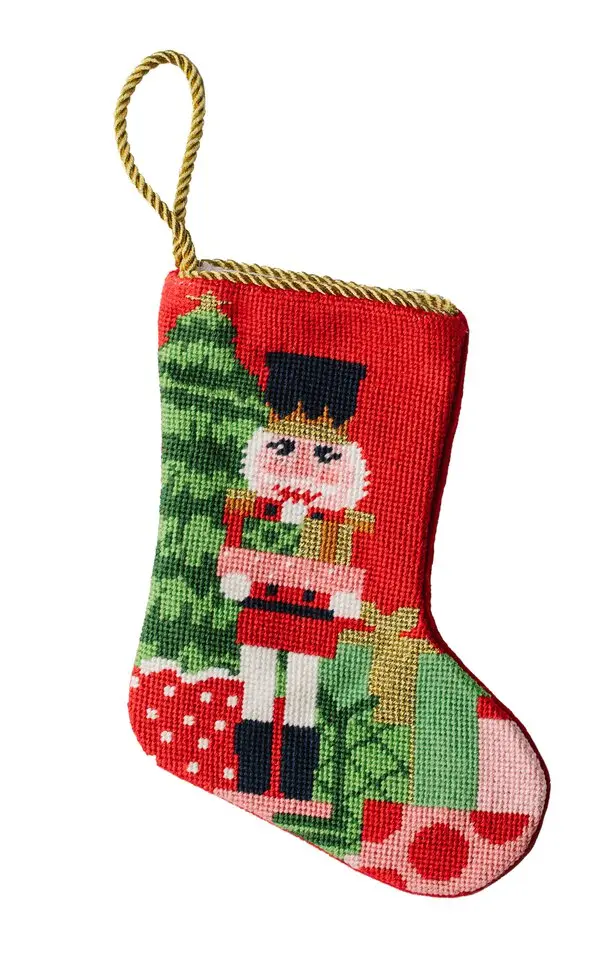 BAUBLE STOCKINGS Set Of Two Nutcracker Stockings - Red