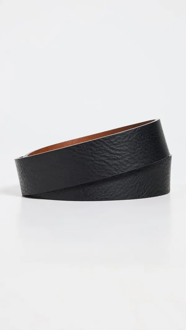 Shinola Lightning Bolt Keeper Leather Belt