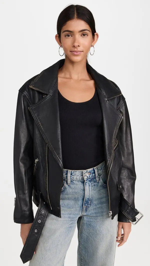 IRO PARIS Dylan Leather Biker Jacket