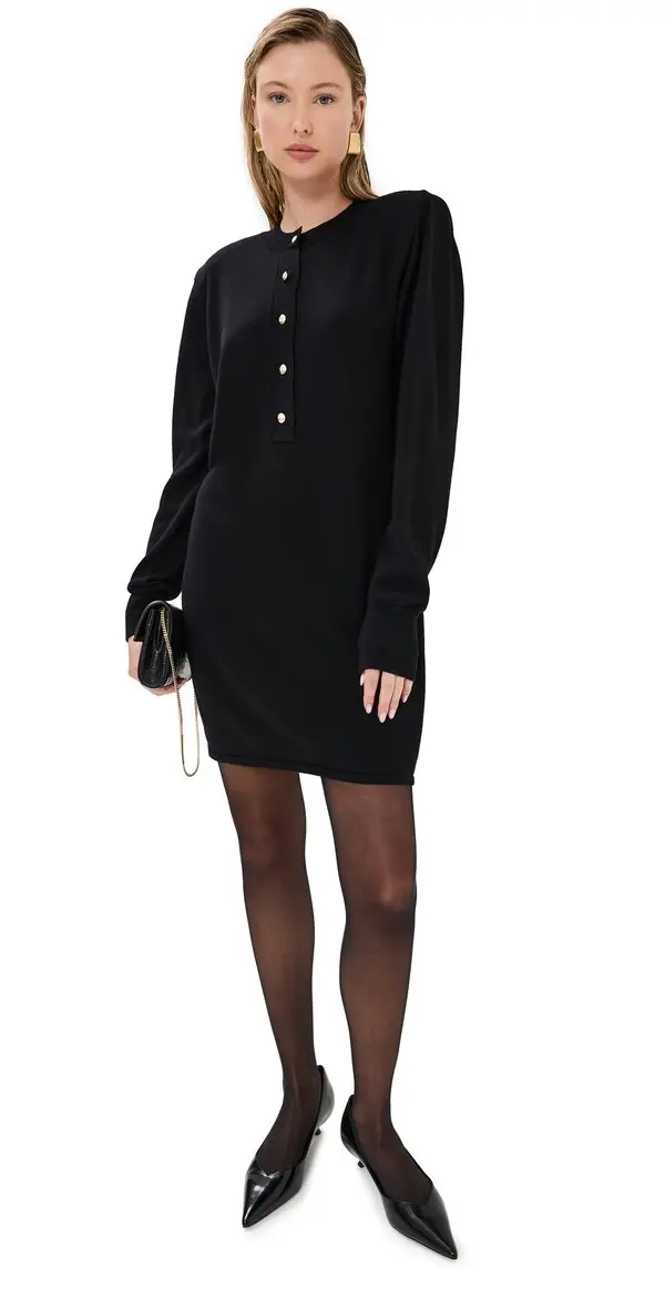 knit off the shoulder dress The Mode Sheer Knit Off The Shoulder Maxi Dress in Black main image 0