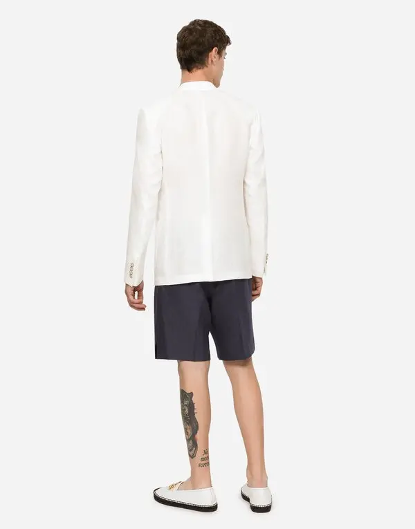 Dolce & Gabbana Regular Fit Linen Shorts