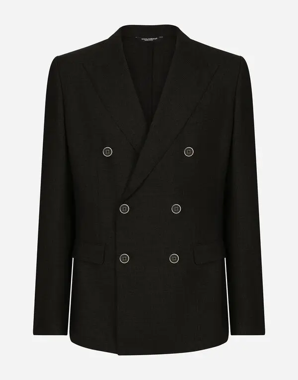 Dolce & Gabbana Double-breasted Wool Jacket - Grey