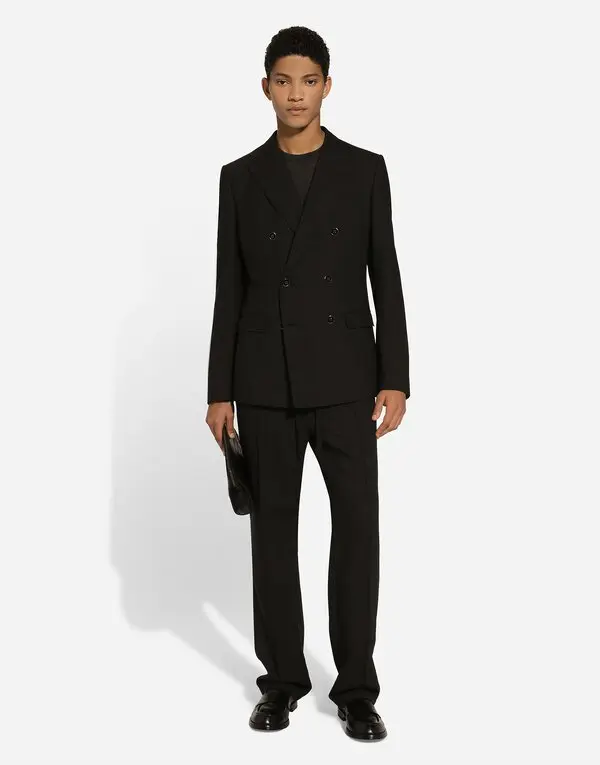 Dolce & Gabbana Double-breasted Wool Jacket - Grey