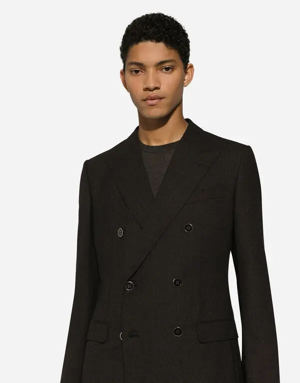 Dolce & Gabbana Double-breasted Wool Jacket - Grey