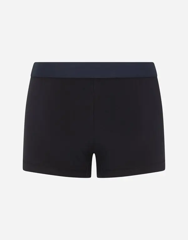 Dolce & Gabbana Two-way-stretch Cotton Jersey Boxers - Blue