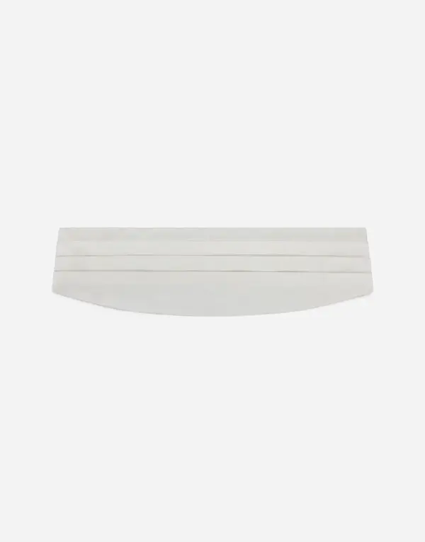 Dolce & Gabbana Silk Satin Cummerbund - White