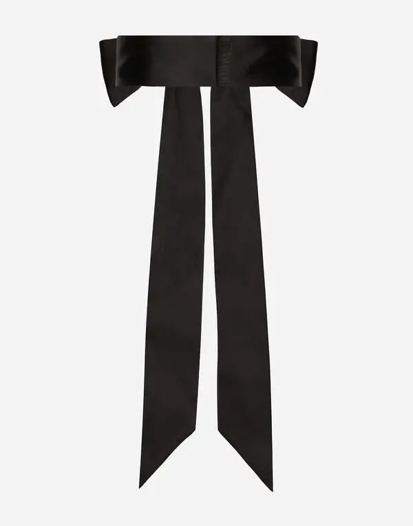 Dolce & Gabbana Silk Satin Tie Belt