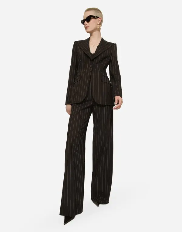 Dolce & Gabbana Single-breasted Pinstripe Turlington Jacket