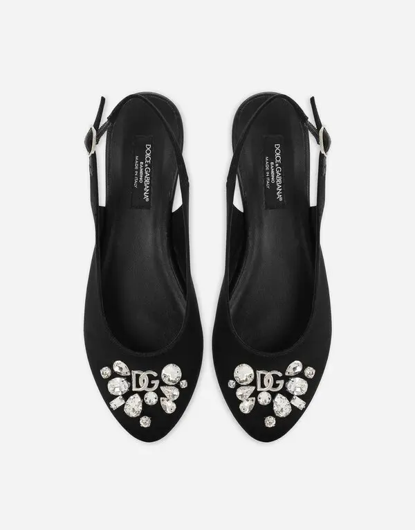 Dolce & Gabbana Satin Slingbacks
