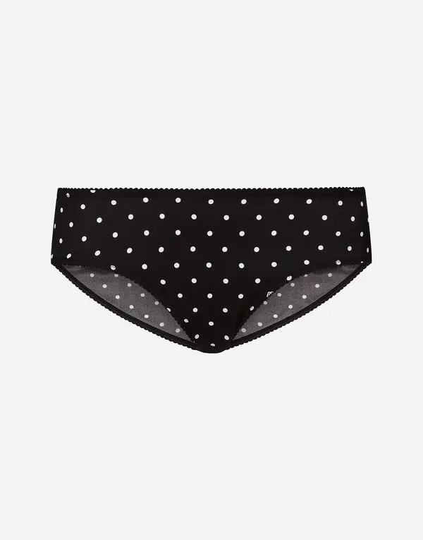 Dolce & Gabbana Polka-dot Silk Panties