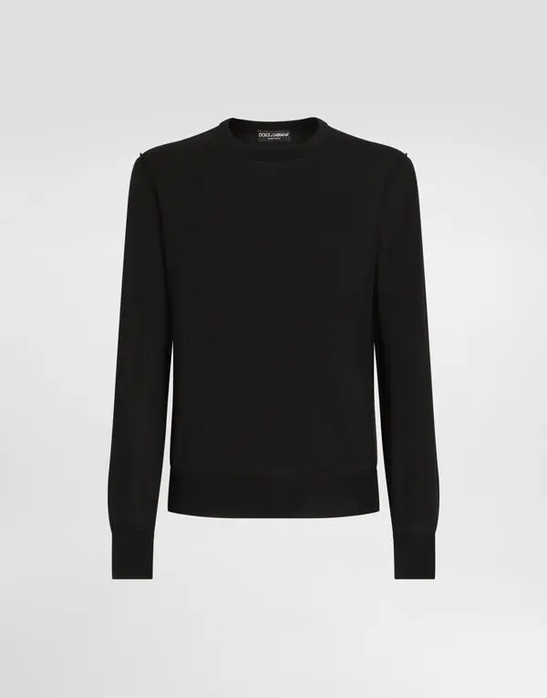Dolce & Gabbana Cashmere Round-neck Sweater - Black