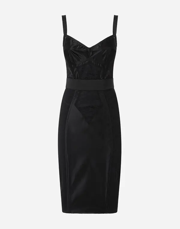 Dolce & Gabbana Corset Slip Dress - Black