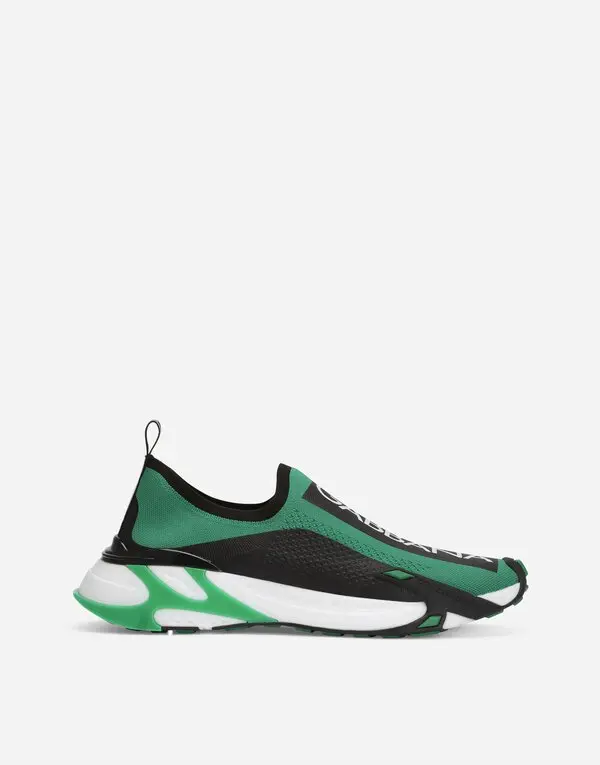 Dolce & Gabbana Sorrento Sneakers In Stretch Mesh With Logo