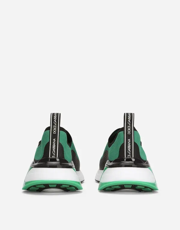 Dolce & Gabbana Sorrento Sneakers In Stretch Mesh With Logo