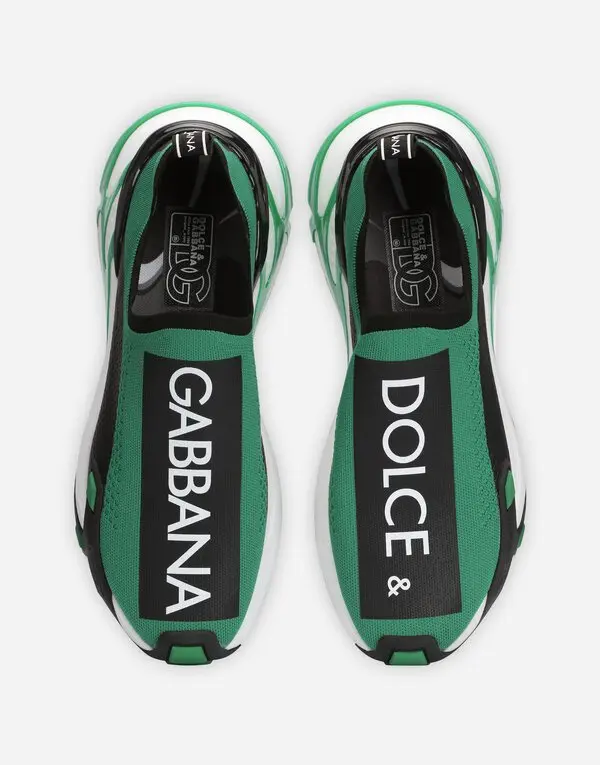 Dolce & Gabbana Sorrento Sneakers In Stretch Mesh With Logo