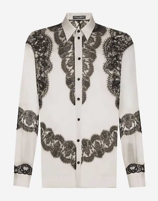 Dolce & Gabbana Silk Shirt With Embroidery - Multicolor