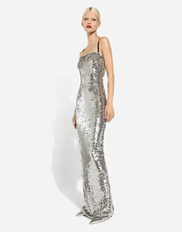 Dolce & Gabbana Long Sequined Dress