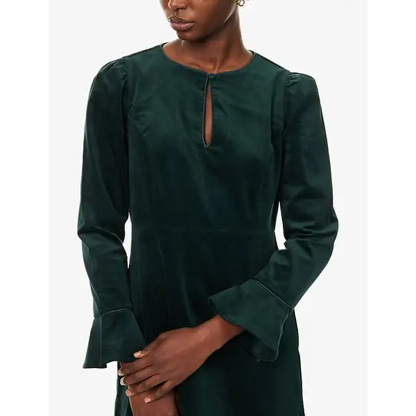 aspiga green dress Hayden Organic Cotton Block Print Dress main image 1