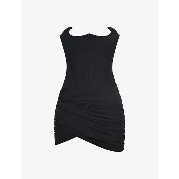 mistress rocks black dress Clothing : Mini Dresses : Mistress Rocks Black Mesh Long Sleeve Corset Dress