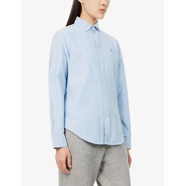 Polo Ralph Lauren Oxford Slim-fit Basket-weave Cotton Shirt - Bsr Blue