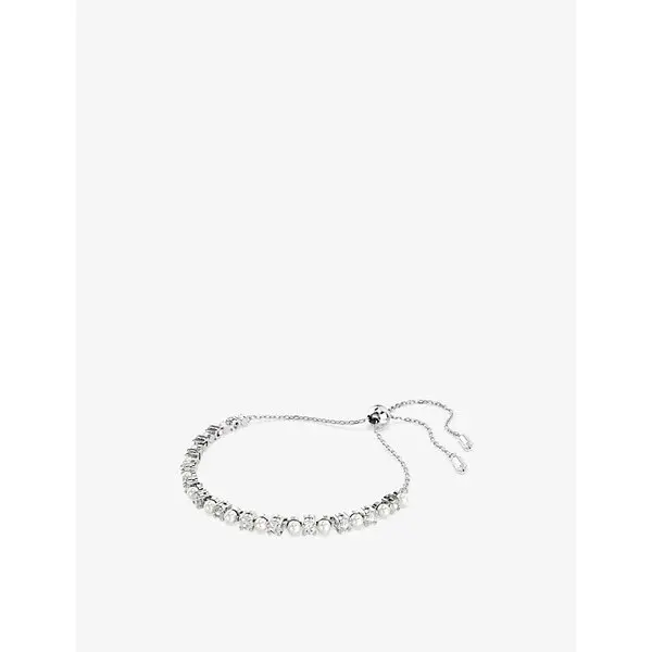 SWAROVSKI Matrix Rhodium-plated Crystal Bracelet - White
