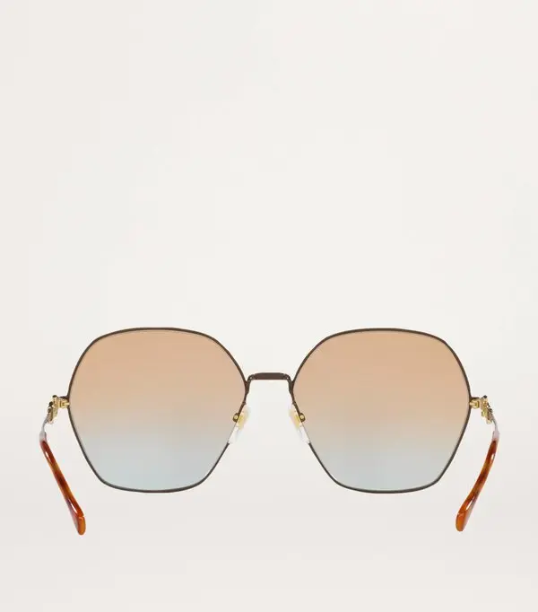 Gucci Metal Octagon Sunglasses