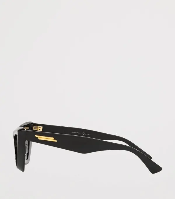 Bottega Veneta Acetate Cat Eye Sunglasses - Black