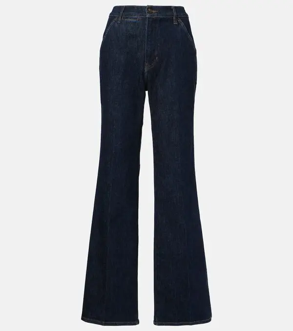 Veronica Beard Crosbie High-rise Wide-leg Jeans