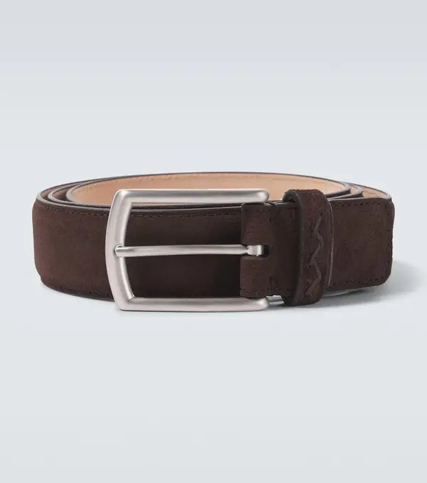 Zegna Leather Belt - Brown