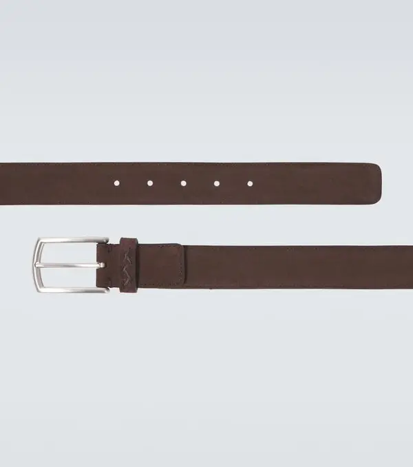 Zegna Leather Belt - Brown