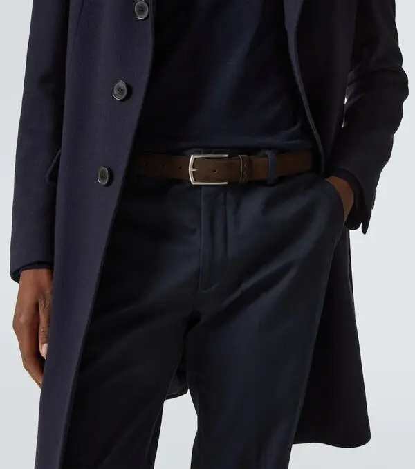 Zegna Leather Belt - Brown