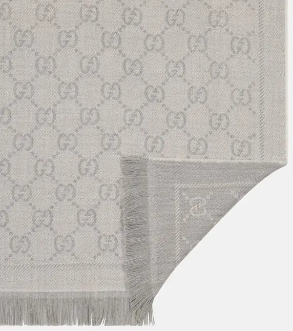 Gucci Gg Wool Jacquard Scarf