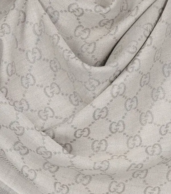 Gucci Gg Wool Jacquard Scarf