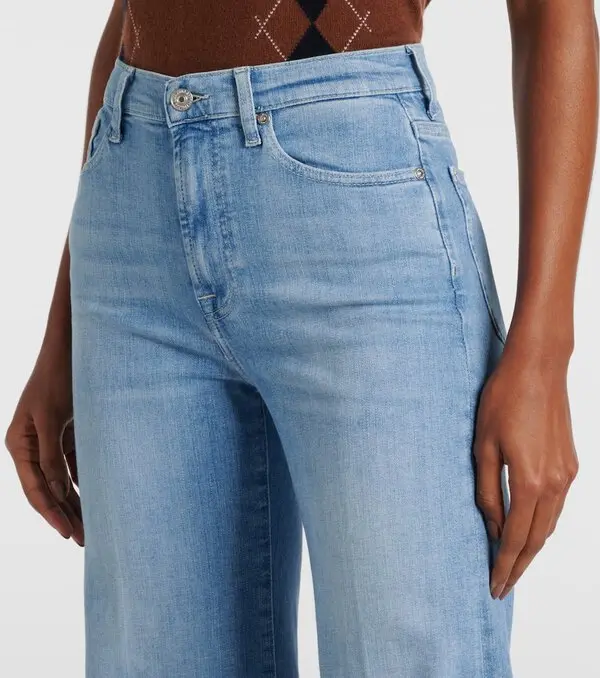 7 For All Mankind High-rise Wide-leg Jeans
