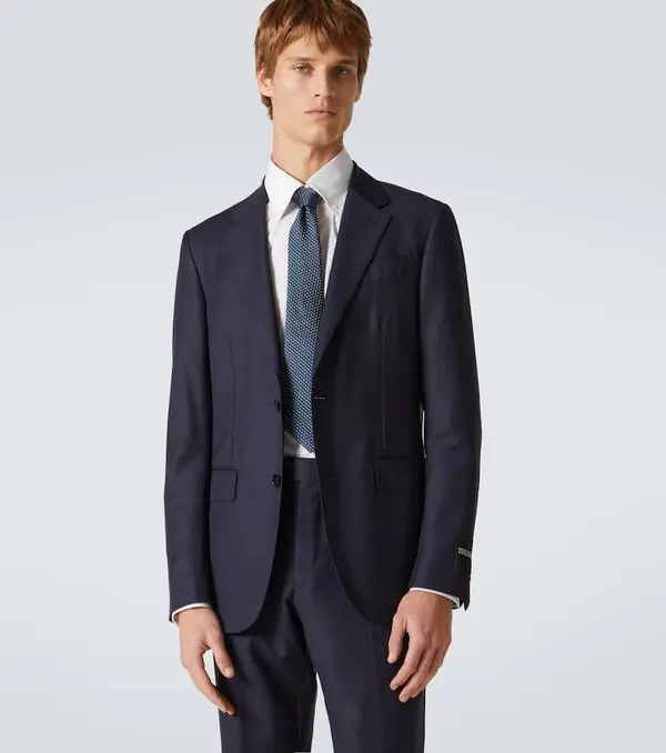 Zegna Silk Jacquard Neck Tie