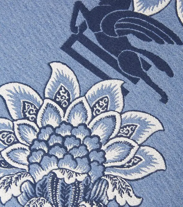 Etro Bloom Embroidered Cotton-blend Cushion