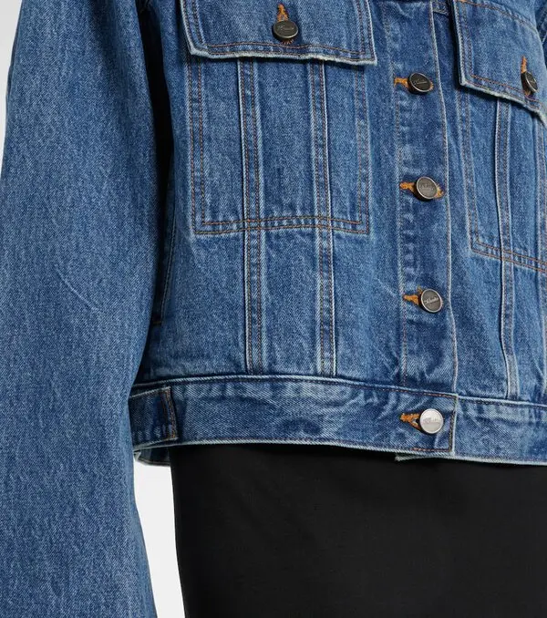 Khaite Saunder Denim Trucker Jacket