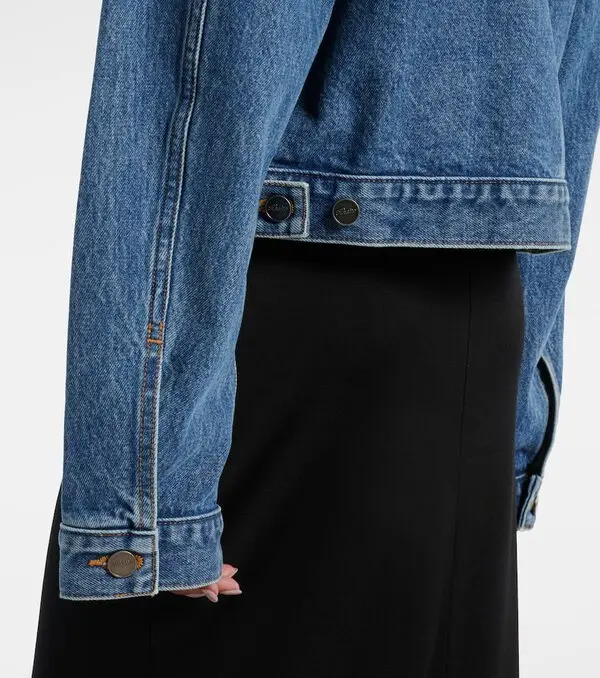 Khaite Saunder Denim Trucker Jacket