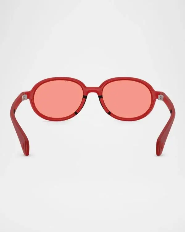 Moncler Oval Sunglasses - Red