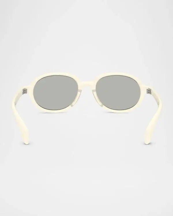 Moncler Oval Sunglasses - Clear
