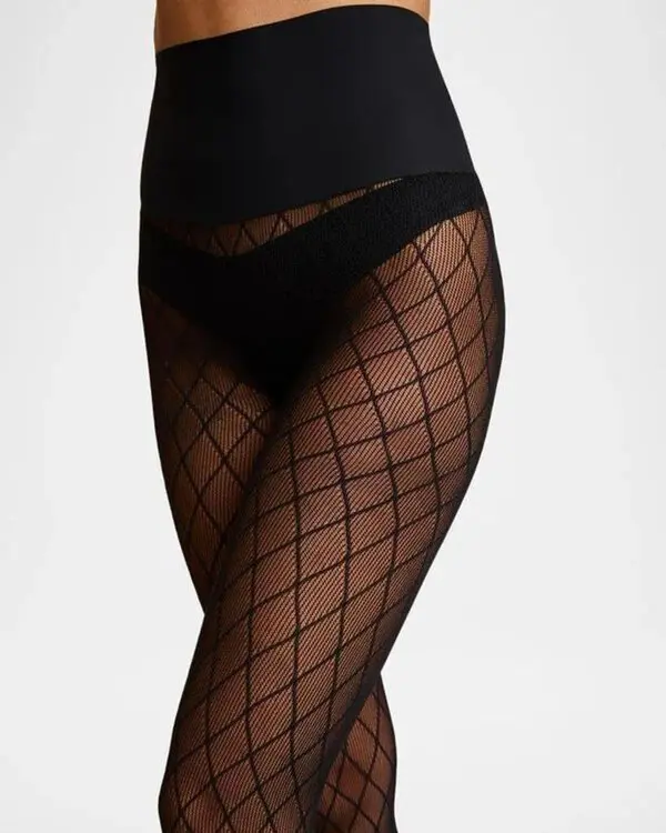 Commando Lattice Net Stretch Microfiber Tights