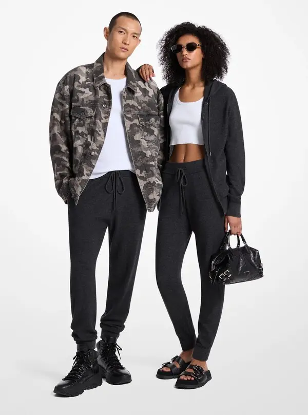 Michael Kors Wool And Cashmere Blend Joggers In Size By - Grey