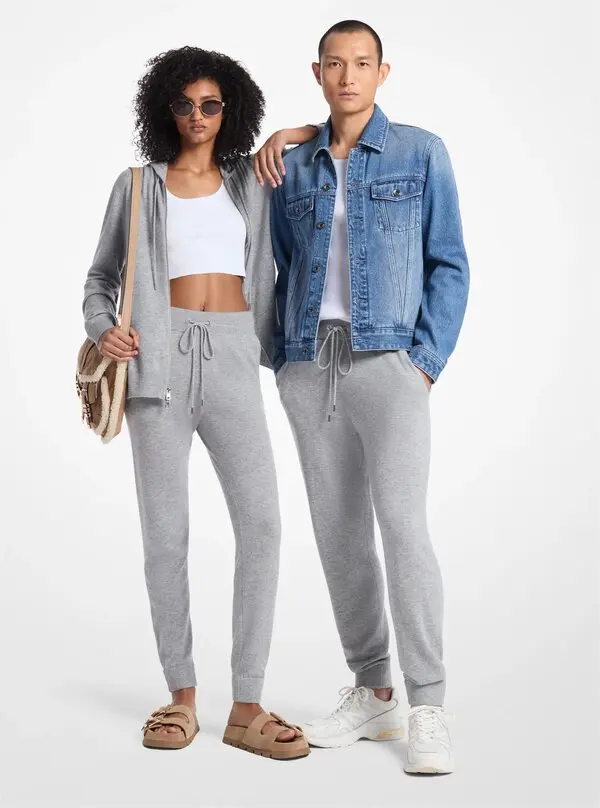 Michael Kors Wool And Cashmere Blend Joggers In Size By - Grey