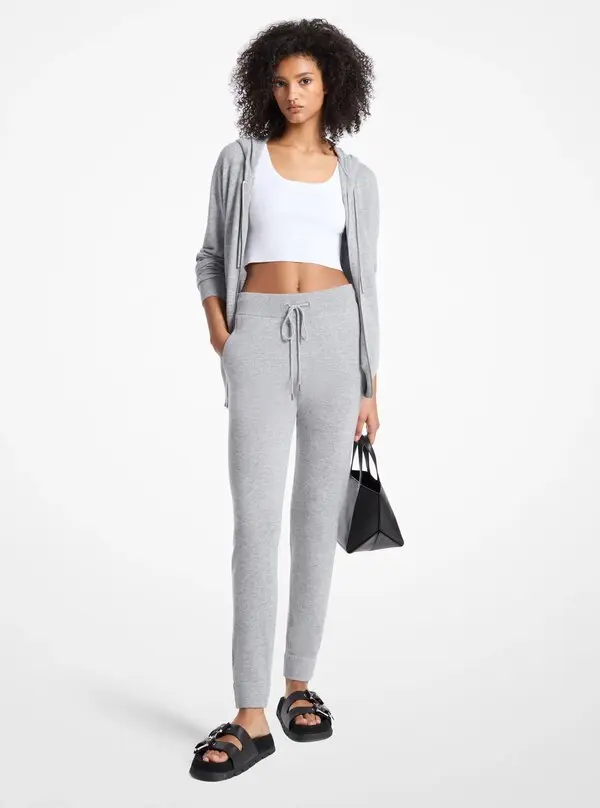 Michael Kors Wool And Cashmere Blend Joggers In Size By