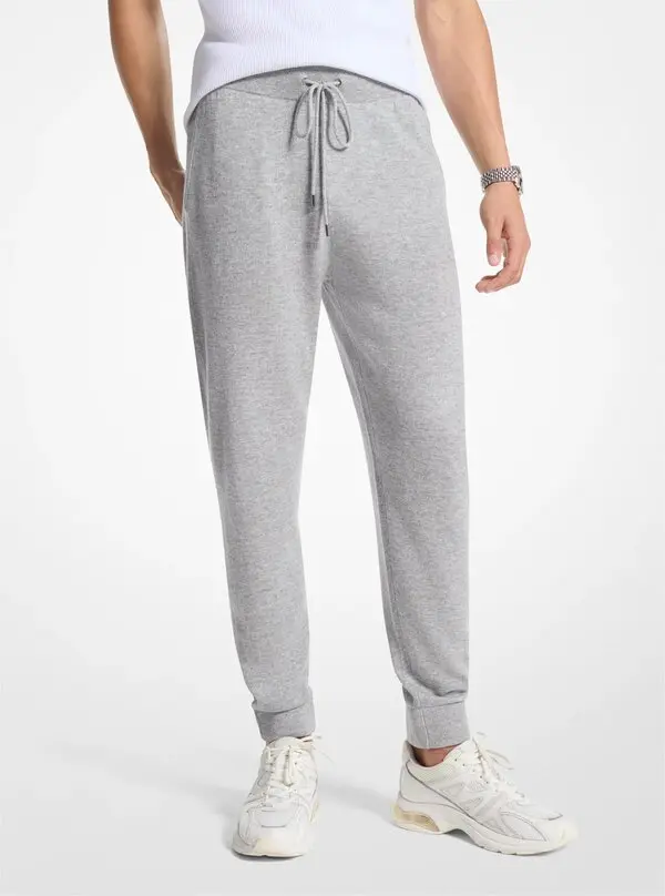Michael Kors Wool And Cashmere Blend Joggers In Size By