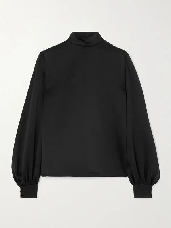 Loro Piana Carys Embellished Silk-satin Blouse